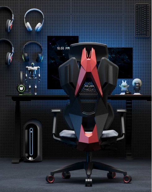 Astron Red with Black Frame Ergonomic Gaming Chair